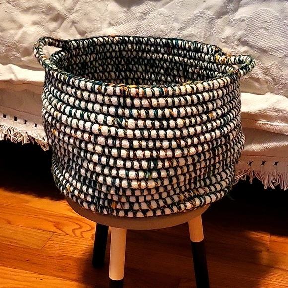 Accents | Handmade Crochet Coil Basket | Poshmark